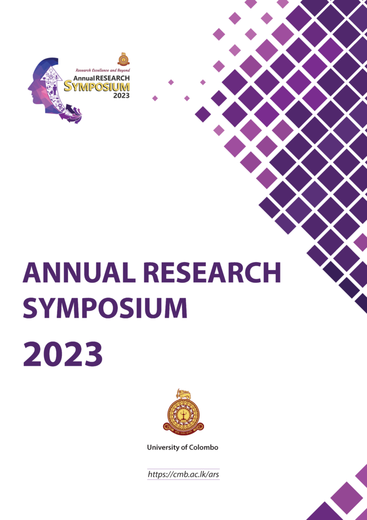 University of Colombo Annual Research Symposium 2023 – Dr. Ruwan Gamage
