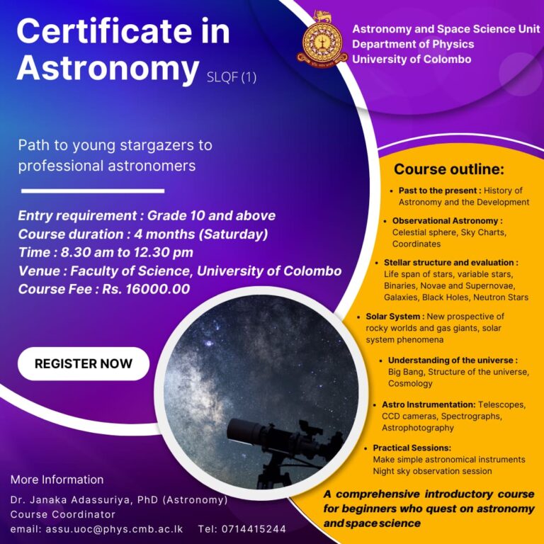 Future Plans – Astronomy and Space Science Unit (ASSU)