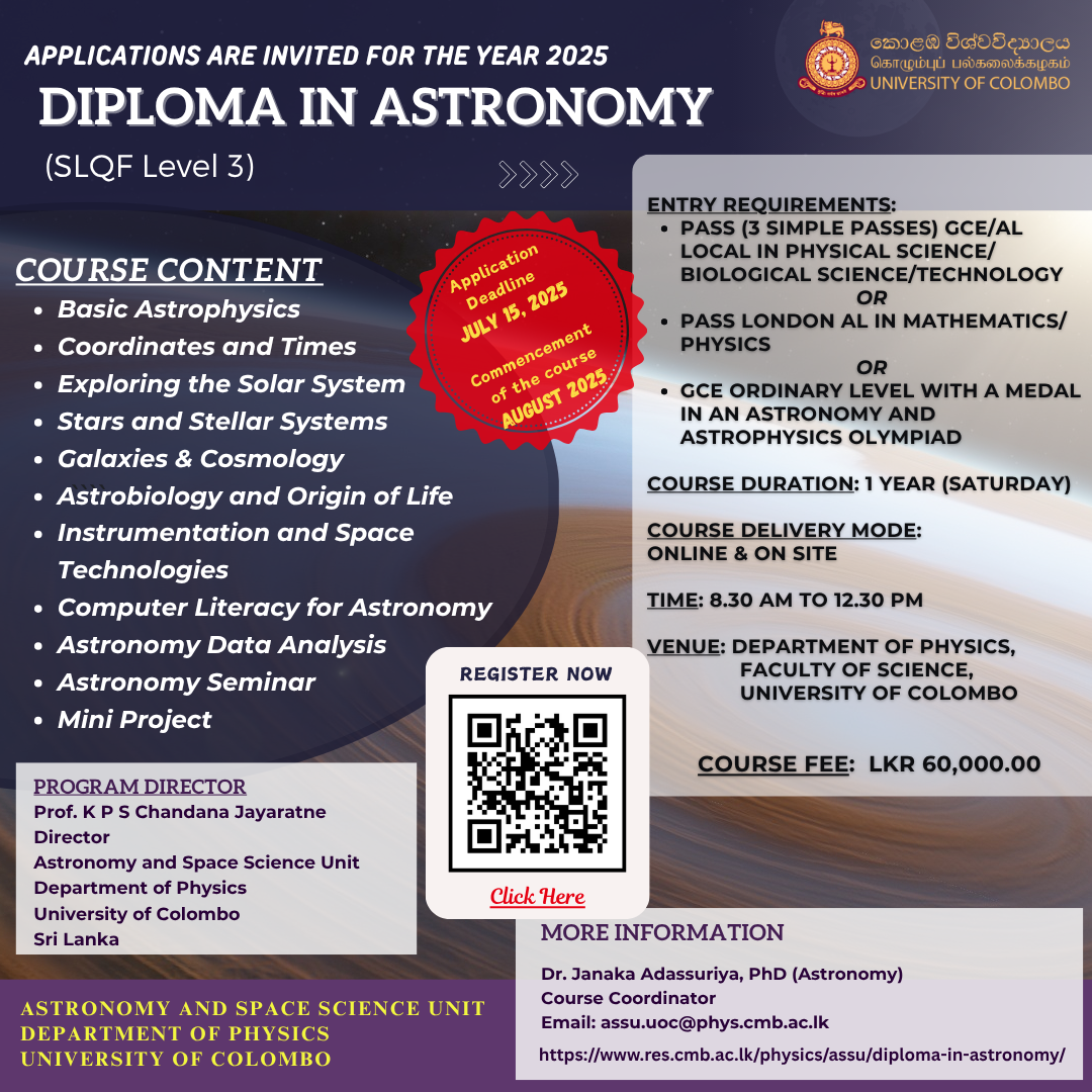 Diploma in Astronomy_2025 – Astronomy and Space Science Unit (ASSU)
