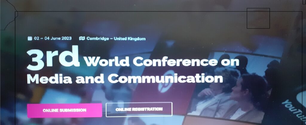 3rd World Conference on Media and Communication – Professor ...